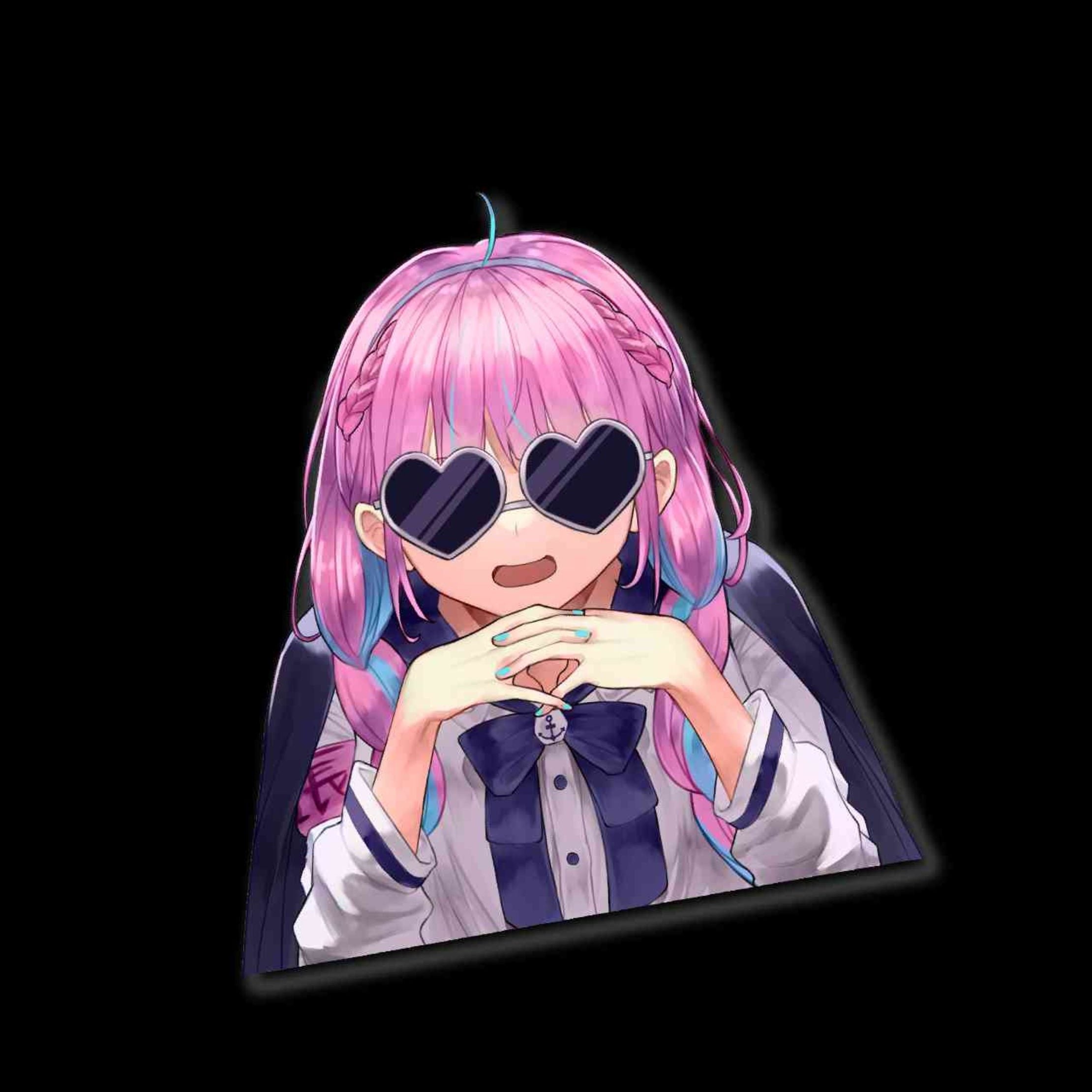 Minato Aqua's Smug CEO Sticker - Hololive VTuber | OtakuOps