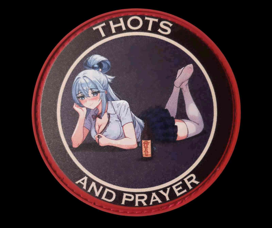 Aqua Thots & Prayer Patch - Konosuba Meme | OtakuOps